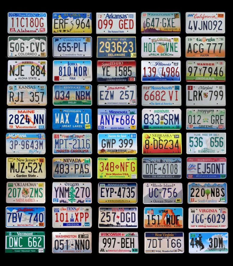Types of License Plates Around the World