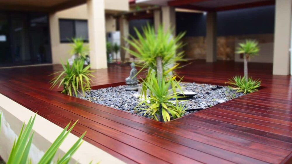 How To Build A Patio Using Merbau Decking?